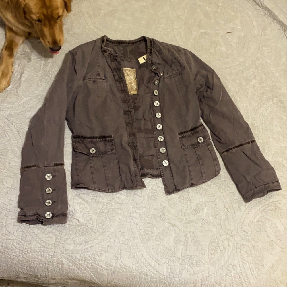 Da-Nang Brown Utility Jacket. Unique - Gem